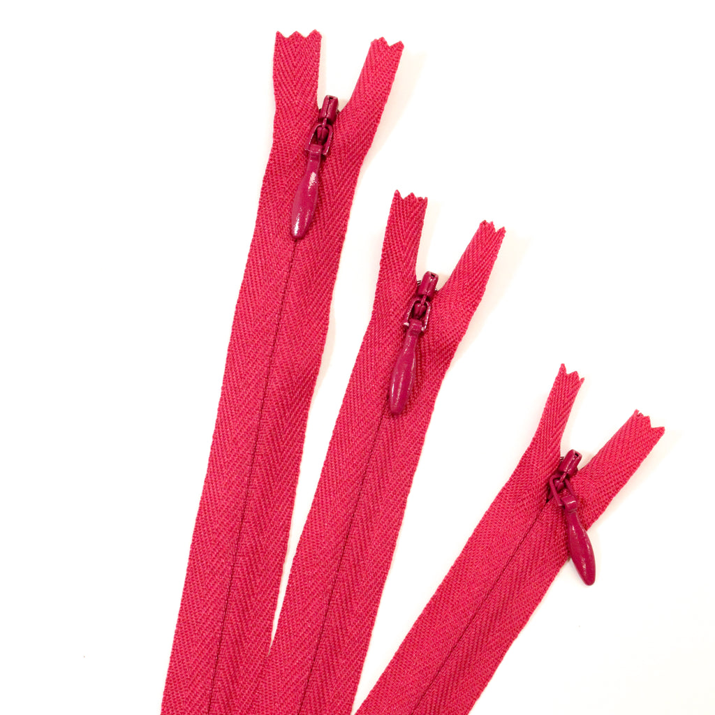PINK FLAMINGO INVISIBLE ZIPPERS (3 SIZES) – FABSCRAP